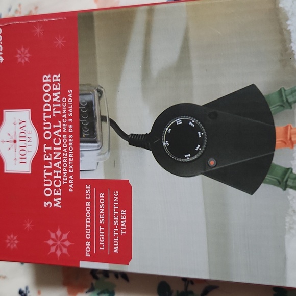 Holiday Time | Holiday | Bnib Holiday Time 3 Outlet Outdoor Mechanical ...